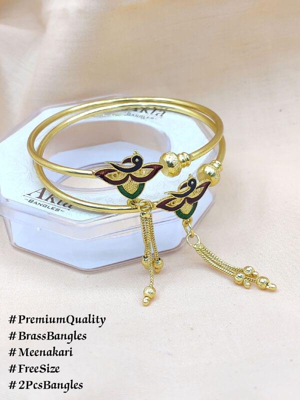 Long Lasting Golden Bangles in Pital | Brass | Bentex | Micro Gold Covering in Wholesale | Star ...
