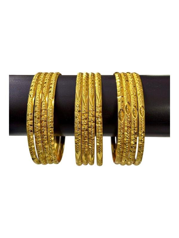 Long Lasting Golden Bangles in Pital | Brass | Bentex | Micro Gold ...
