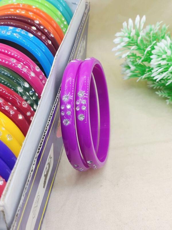 Fancy Acrylic Bangles | Plastic Bangles in Wholesale | Star Bangles
