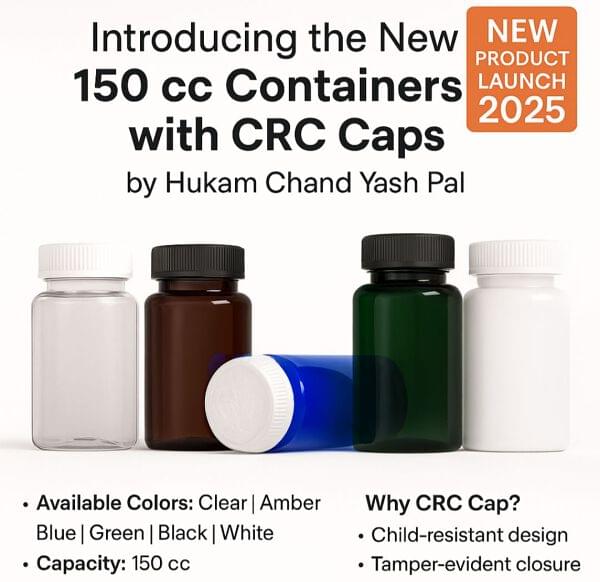 150 cc Tablet Container | HUKAM CHAND YASH PAL