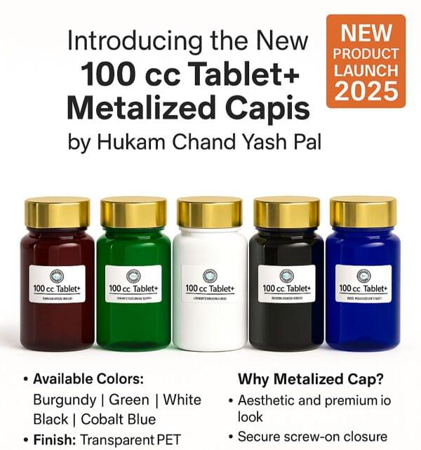 100 cc Tablet Containers | HUKAM CHAND YASH PAL
