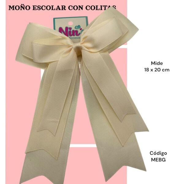 moño escolar con colitas | Nin Accesorios