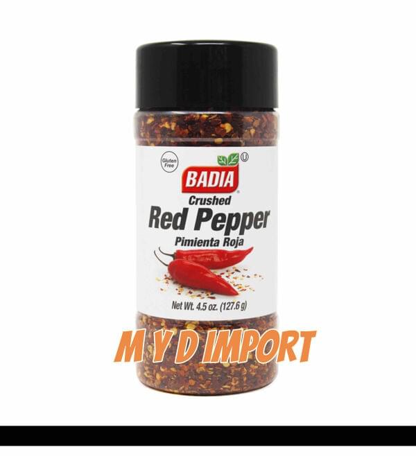 BADIA RED PEPPER CRUSH 12X4.5 ONZ | M & D IMPORT S. DE R.L