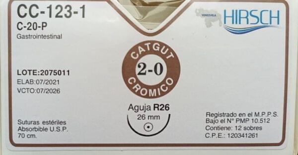 Catgut Cromico 2.0 SH 123 | Selección Medica