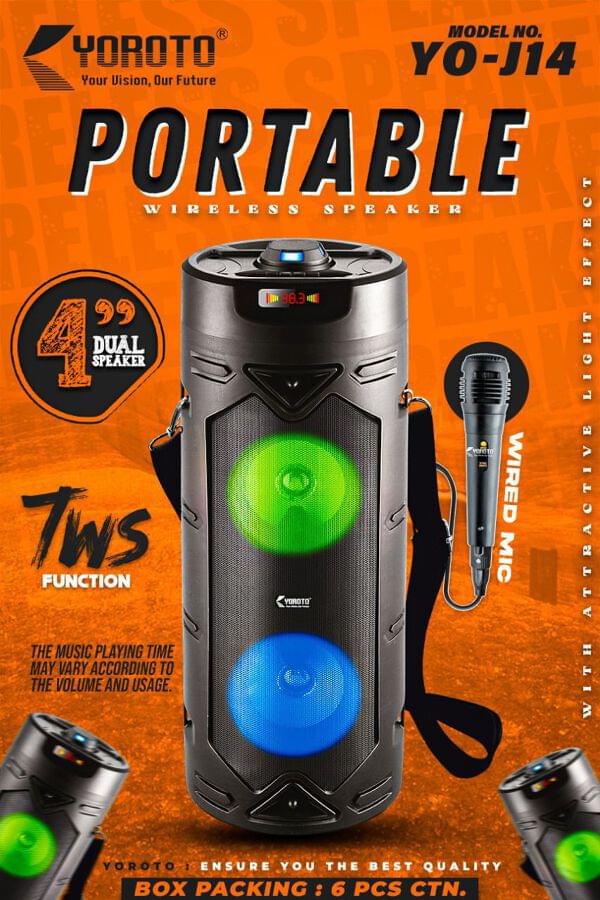 YORATO YO-J14 WIRELESS SPEAKER 🔊 | JAI AMBEY ( ESTIMATE BILL )