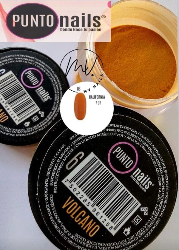 ACRILICO PUNTO VOLCANO #06 BAJA CALIFORNIA 7 GRMS. | LMV NAILS ...