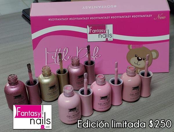 COLECCION GEL FANTASY (EDIC. LIMITADA) C/6 PZS. LITTLE PINK | MV NAILS ...