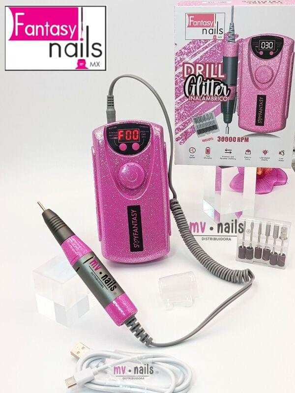 DRILL "PORTATIL" FANTASY GLITTER (30MIL RPM.) | MV NAILS DISTRIBUIDORA