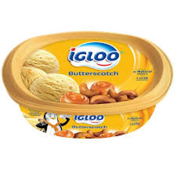 IGLOO Ice Cream ButterSchotch Tub 1Ltr | GM (VENTE GROS)