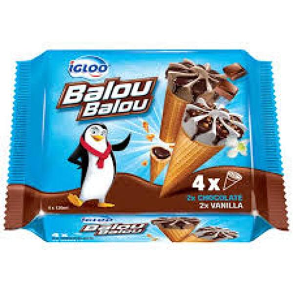 IGLOO Balou Balou Cone Choc - Van 120ml | GM (VENTE GROS)