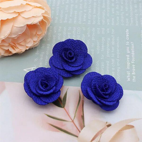 Paquete Mini Rosas Azul Rey ( 5 und) 2.5cm | MUNDO VINIL CR