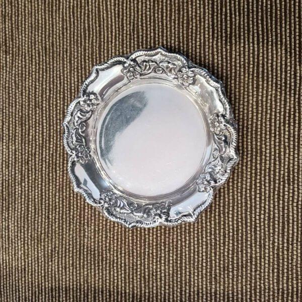Antique Small Silver Tray | Personalized Jewelry