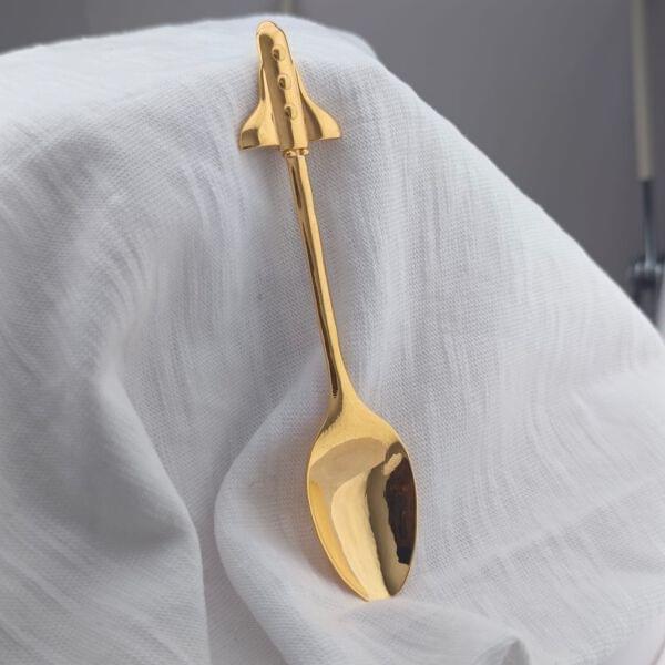 Space Rocket Golden Spoon | AuGrav Jewels