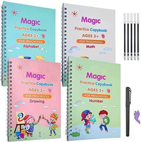 Unique Magic Practice book Set of 4 original 💯 with free Refill ...