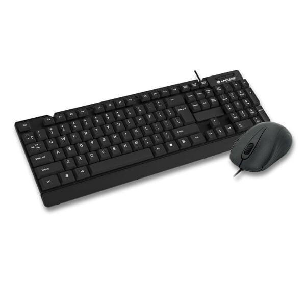 Lapcare E9 Wired Combo-Wired Keyboard and Mouse Set-USB, Ergonomic ...