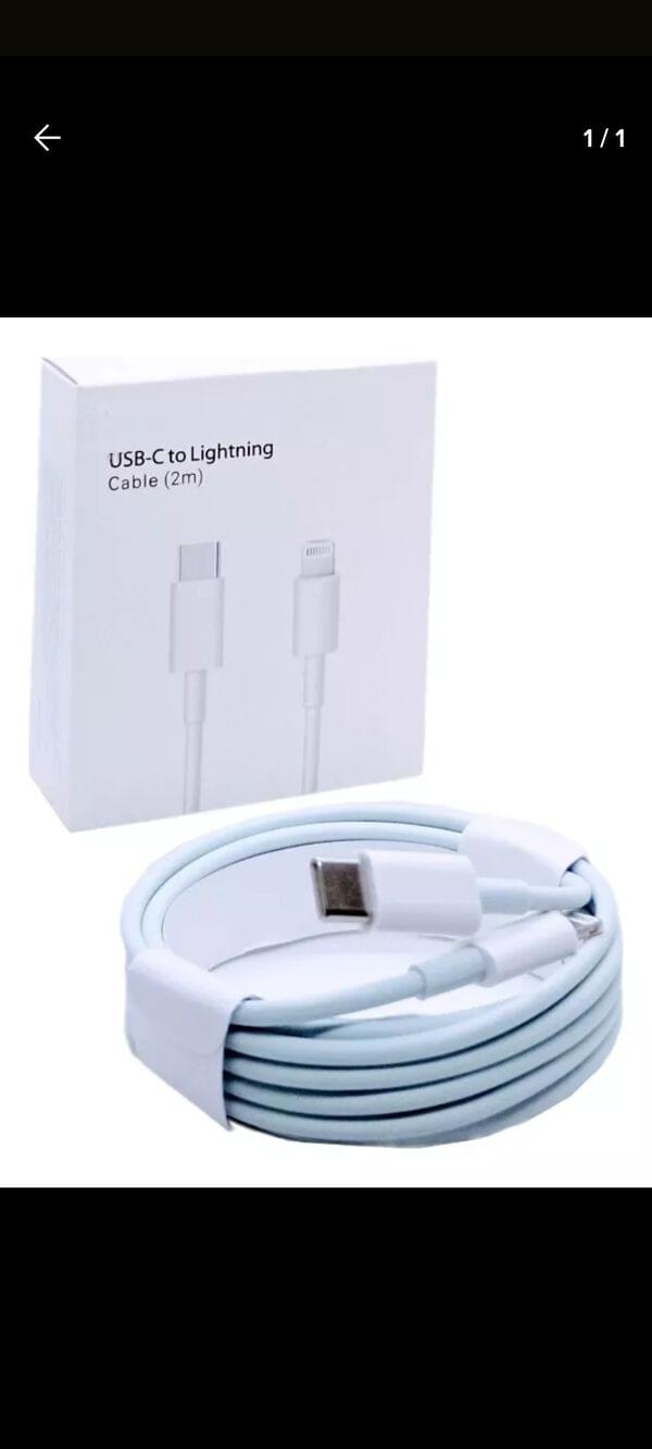 CABLE DE IPHONE 13 PRO MAX 2MTS | SERMAR MOVIL