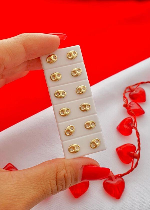 topos con rosca de seguridad | Oro laminado 18k