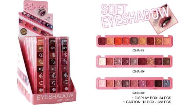 Paleta de sombra "Soft" 9 colores Luckylily | makeupdibelleza
