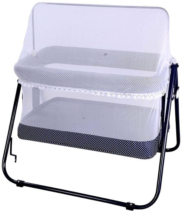 MOTHER TOUCH - JUMBO CRADLE - NAVY BLUE DOTTED | KANGAROOS