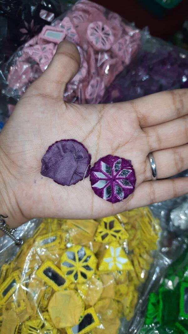 Mirror And Thread Work Pendant Small Regaliaz