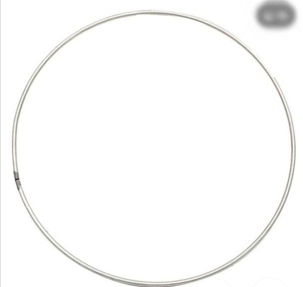 20cm. Aro metálico plateado de 20cms | 4to Creciente