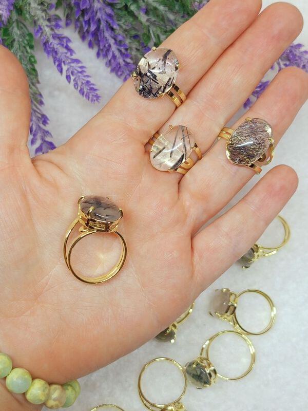 Anillos Turmalinados 12x16 | Ambar mayorista, casa de piedras