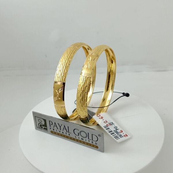 HANDMADE BANGLES (HALF ROUND) | Payal Gold Mumbai