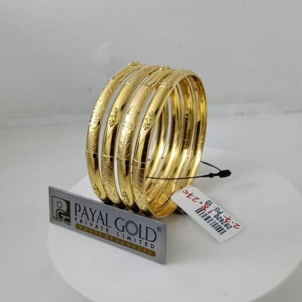 HANDMADE BANGLES (HALF ROUND) | Payal Gold Mumbai