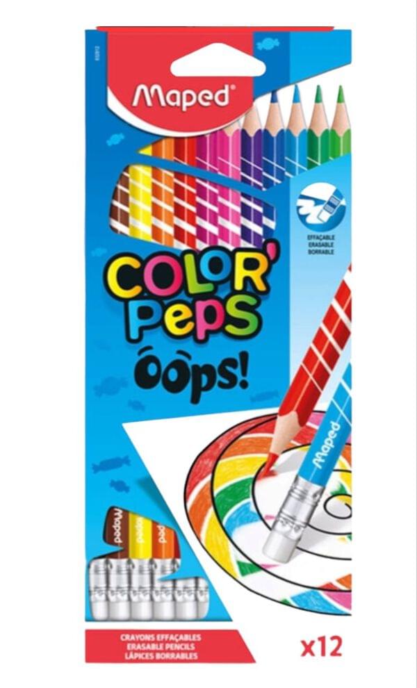 COLORES BORRABLES x12 MAPED | Fun Toys