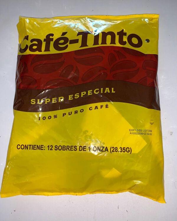 Café Tinto 12/1 sobres | Centro Comercial Yssa Miguel SRL