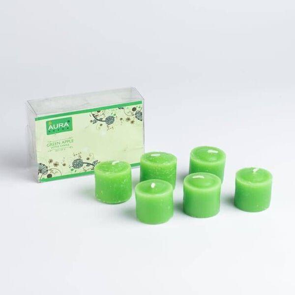 Green Apple Fragrance Votive Candle (Set Of 6)🕯️🍏 | TwiiMart.in
