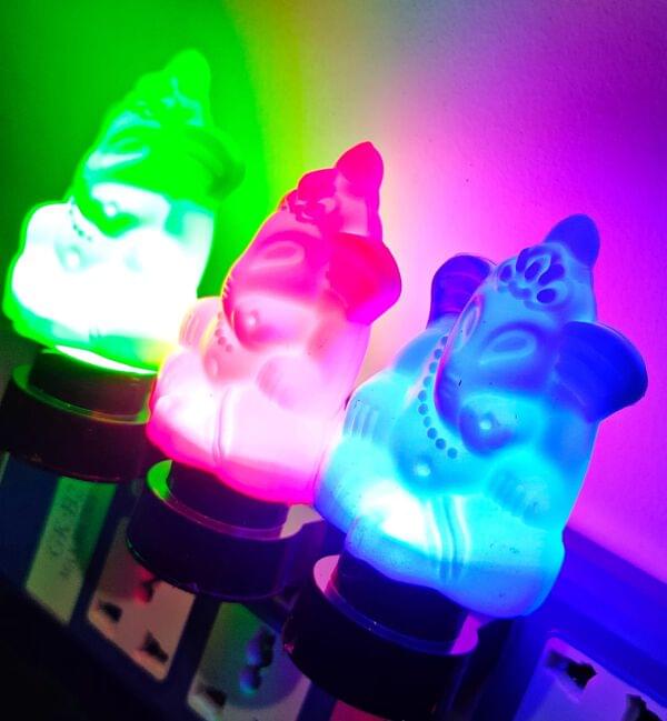 Ganesh Ji Light (Mix Colours)- (1 Piece) | TwiiMart.in