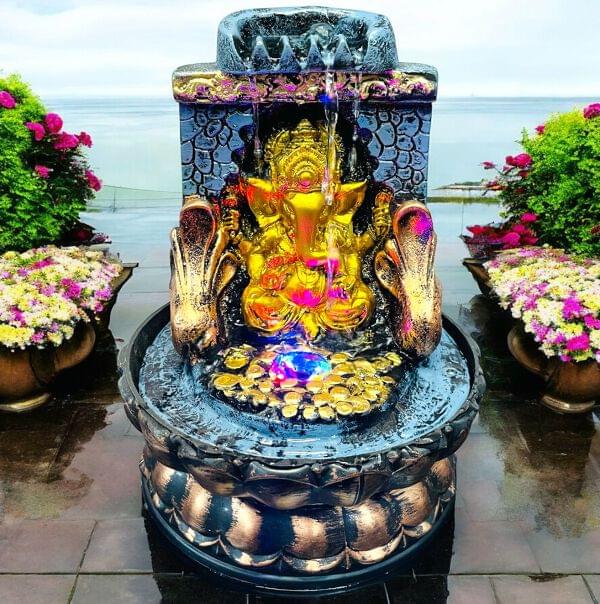 New Ganesh Ji Water Fountain For Home Decor With Box Packing (Size 12 ...