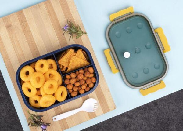 3 Compartment Magic Munch Lunch Box | TwiiMart.in