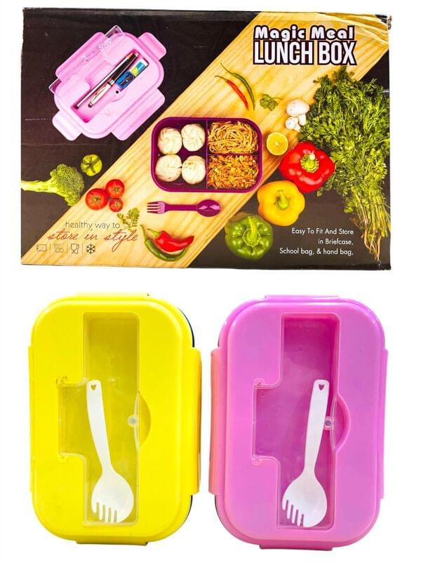 Magic Meal 3 Compartment Lunch Box 🥗 | TwiiMart.in