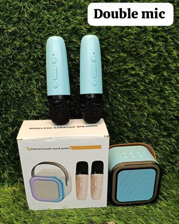 Double Mike KARAOKE System Speaker (magic voice effects) (2 Mike ...