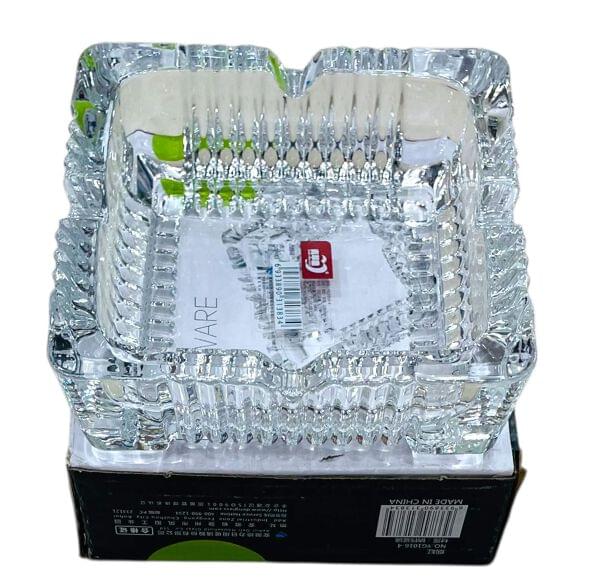 Glass Table Top Ash Tray (11 CM) | TwiiMart.in