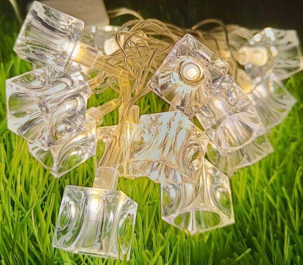 Ice Cube String Light (10L) 🧊 | TwiiMart.in