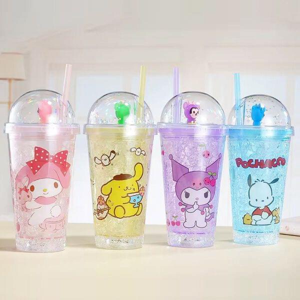 Cartoon Design Sipper With Straw (S-29) | TwiiMart.in