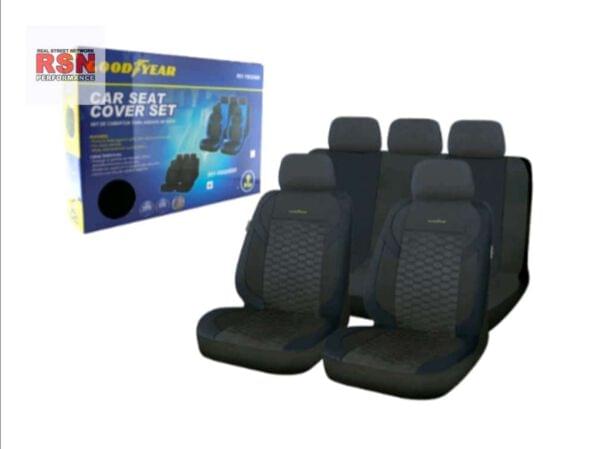 GoodYear Car Seat Cover 9 Pcs - Black | RSN Performance