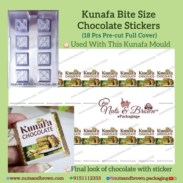 Chocolate Flavour Cavity Stickers | Nuts And Brown (Packaging)