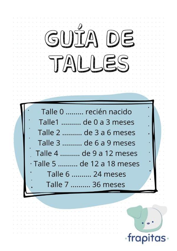 GUIA DE TALLES | Frapitas Bebes
