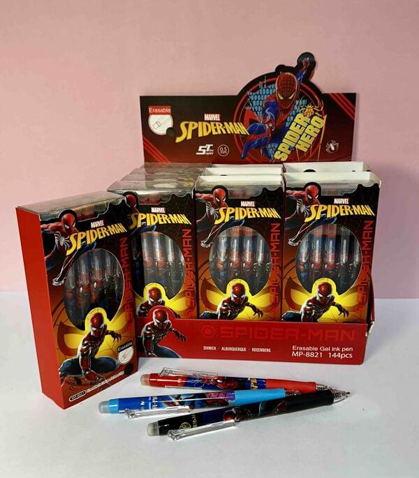 CAJA X12 BOLIGRAFO TINTA BORRABLE NEGRA / SPIDERMAN | La tienda del ...