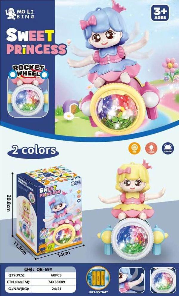ROLLING SWEET PRINCESS (BULK DISCOUNT) | GEETA TOYS