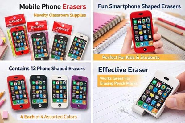 I-PHONE ERASER 12PC SET | Fusion Toys