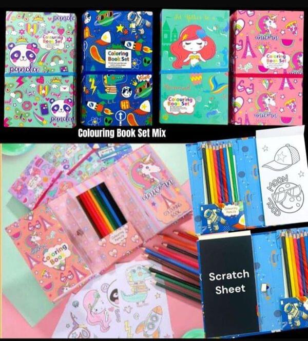 coloring book scratch set | NT