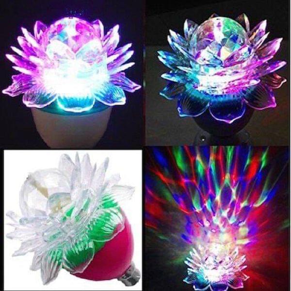 Lotus Shape Dancing Colourful Bulb | Just buy India