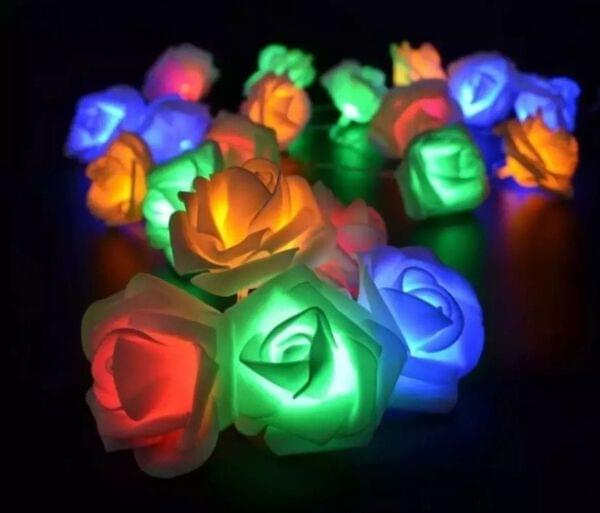 Flower Shape Led Candle Multi Colours ( 12 Piece) | Just buy India